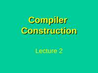 Basic Concepts of Compiler construction - Docsity