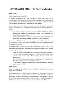 Repaso Segunda Guerra Mundial con ejercicios - Docsity