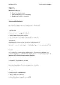 Primer caso practico de derecho romano | Ejercicios de Derecho Romano | Docsity