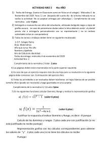 Ejercicios de funciones - Docsity