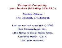 JAX-RPC concepts and Architecture - Docsity