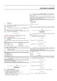 Liste python programmation - Docsity