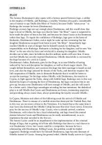 OTHELLO - plot, characters, themes - Docsity