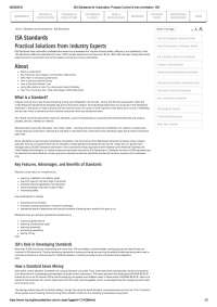 ISA Standards for Automation, Process Control & Instrumentation- ISA ...