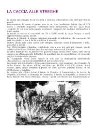 La caccia alle streghe - Docsity