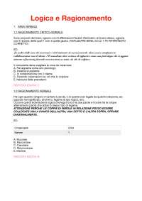 Logica e Ragionamento - Docsity