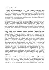 Analisi della poesia "Alla sera" - Docsity