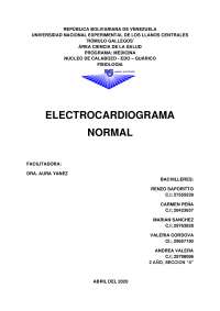 Electrocardiograma normal - Docsity
