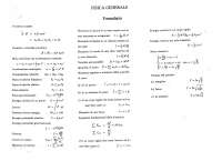 Formulario Fisica Generale - Docsity