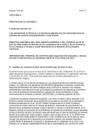 Práctica 4 Derecho Comunitario - Docsity
