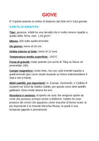 IL PIANETA GIOVE: caratteristiche | Schemi e mappe concettuali di ...