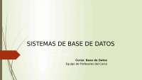 BASE DE DATOS CONCEPTOS BASICOS - Docsity