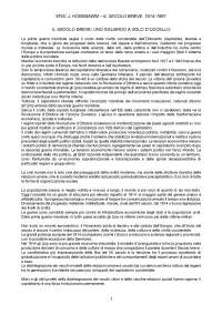 Hobsbawm - Il secolo breve. 1914-1991 - Docsity