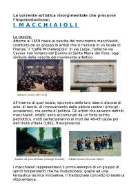 Corrente artistica risorgimentale: i Macchiaioli | Appunti di Elementi di storia dell'arte ed ...