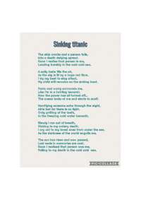 Poem about the titanic a popular topic studied in schools - Docsity