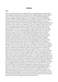 Riassunto dettagliato su vita e opere di Ludovico Ariosto - Docsity