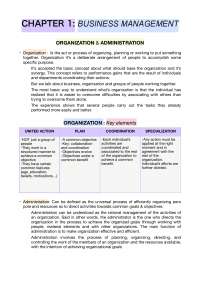 Business management UNIT 1 - Docsity
