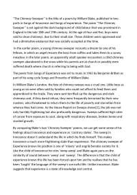 The Chimney Sweeper by William Blake, analysis - Docsity