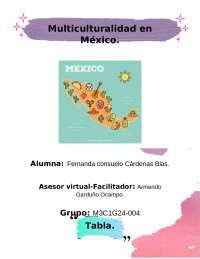 Multiculturalidad en México - Docsity