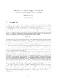 Codigo fortran para capacitacion en programacion metodos numericos - Docsity