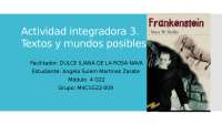 La historia de Frankenstein - Docsity
