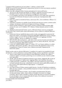 Napoleone Bonaparte- prima parte - Docsity