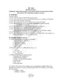 Practice Exam 1 - Advance Bus Computer and Application | BIT 3444 - Docsity