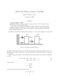 Midterm Exam 1 - Sampled Data and Digital Control Systems | ECEN 5458 - Docsity