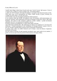 Biografia cavour conde - Docsity