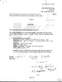 Solutions for Exam 2 - Estimation, Production and Cost Engineering | CEE 4014 | Exams Civil ...