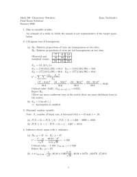 8 Problems on Elementary Statistics - Final Exam Solutions | MATH 220 ...