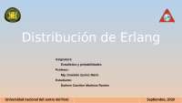 Distribución de una variable aleatoria continua: La distribución Erlang ...