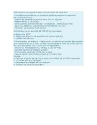 Punto de equilibrio ejercicios este documento contiene ejercicios sobre punto de equilibrio ...