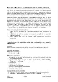 Punción subcutánea ... - Docsity