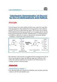 Biochemistry lab report - Docsity