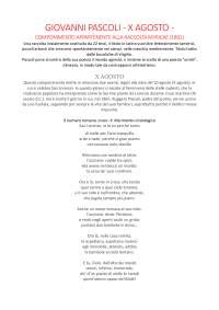 X AGOSTO POESIA E COMMENTO - Docsity