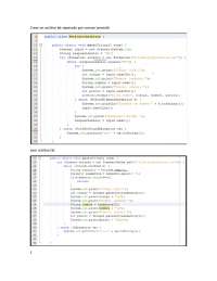 Perisistencia de archivos txt, XML - Docsity