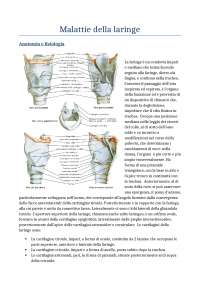 Malattie della laringe - Docsity