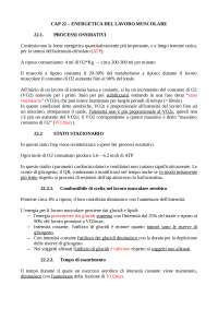 Energetica Muscolare - Riassunto capitolo 22 del libro Fisiologia dell ...