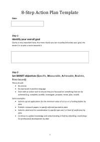 Eight-Step-Action-Plan-Template-Example - Docsity