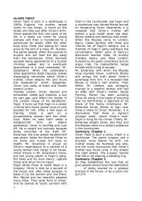 Riassunto Oliver Twist - Docsity