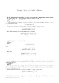 Lista exercicios algebra linear - Docsity