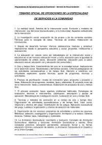 Servicios a la comunidad - Docsity