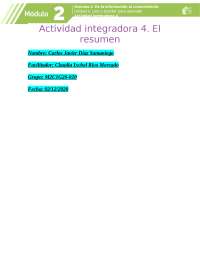 Actividad integradora 4 modulo 2 - Docsity