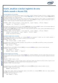 Guias de exemplos para tecnicas de sql - Docsity