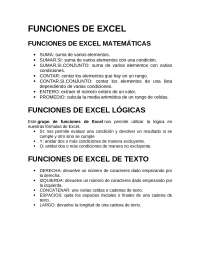 PRACTICAS de excel fundamentos - Docsity