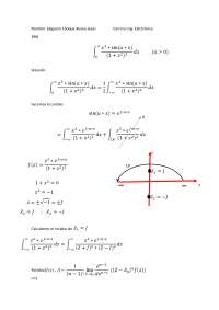 Variable compleja de integrales - Docsity