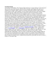 Gioacchino Rossini vita e opere | Appunti di Complementi di matematica | Docsity