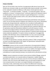 Paolo Volponi, vita, opere e pensiero - Docsity
