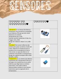 Tipos de sensores arduino - Docsity
